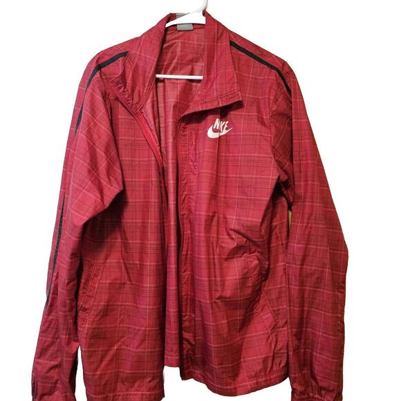 Nike | Jackets & Coats | Nike Poly Track Jacket Retro Windbreaker Red ...